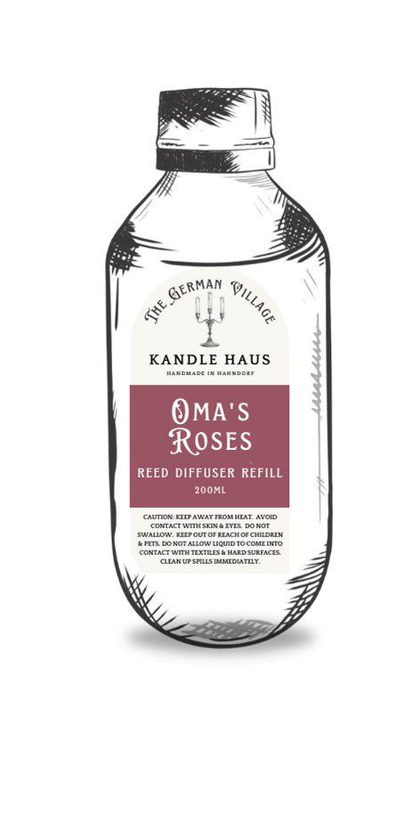 Reed Diffuser Refill Oma's Roses – The German Village Kandle Haus